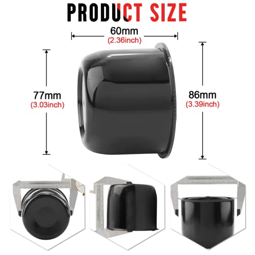 Snapklik.com : RTrhinoTuning 4 Pack 3inch Wheel Center Caps Plastic ...