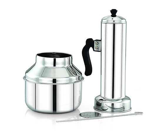 Sangvi Stainless Steel Puttu Maker with Steamer Bakelite Handle, Steel ...