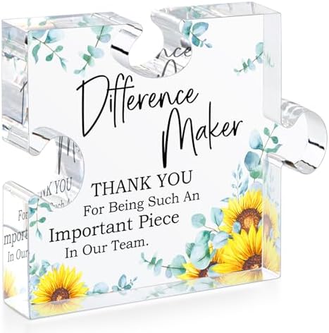 Amazon.com: LukieJac Difference Maker Gift for Women Men - Thank You ...