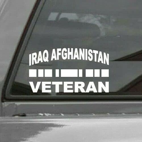 Amazon.com: Iraq Afghanistan Veteran Sticker 5 in. Military War ...