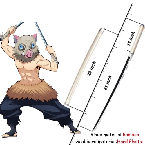 Snapklik.com : Inosuke Sword - 41 Inch, Demon Slayer Sword Display Stand