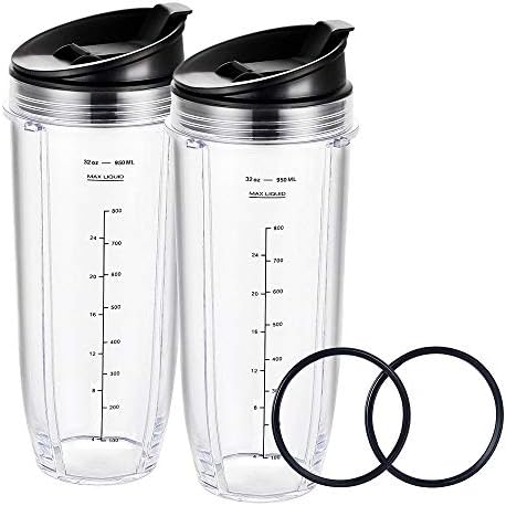 Amazon.com: 32OZ Replacement Cups Compatible with Ninja Nutri BN401 ...