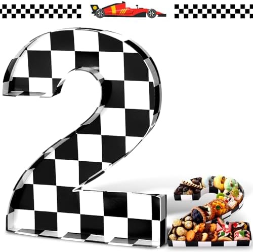 Amazon.com: Mifoci 13.7" Race Car Cardboard Number 2 for Charcuterie ...