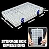 DUOFIRE Plastic Organizer Container Storage Box Adjustable Divider ...