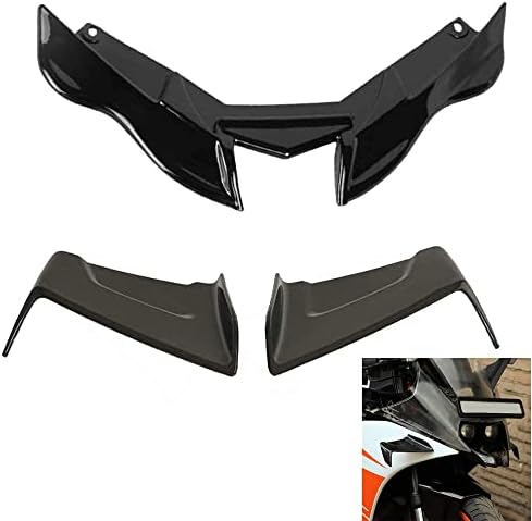 Vagary Combo of Black Winglet with Bike Side Wings for Yamaha R15 V4 ...