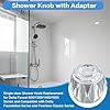 Shower Faucet Handle and 3 Adapter, Compatible with Delta Faucet ...