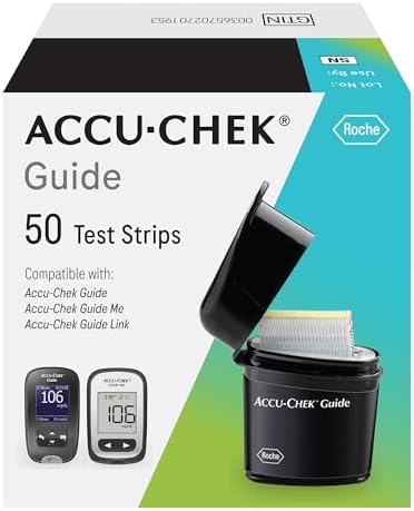 Amazon.com: Accu-Chek Guide Glucose Test Strips for Diabetic Blood ...