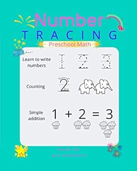 Number Tracing Book for Preschoolers: Preschool Numbers Tracing Math ...