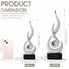 Amazon.com: FJS White Decor Modern Flame Statue Home Decorations for ...