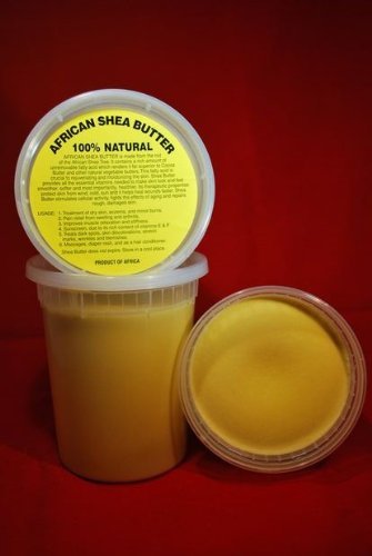 Amazon.com : African Shea Butter 32oz & 1lb RAW African Black Soap ...