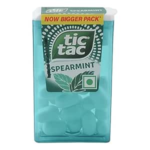 Tic Tac Spearmint Mint, 9.7g : Amazon.in: Grocery & Gourmet Foods