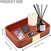 Amazon.com: XNONE Leather Jewelry Tray Desktop Storage,Luxury Perfume ...