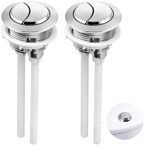 2 Pcs Toilet Flush Button Replacement, Push Button Toilet Flush 38mm ...