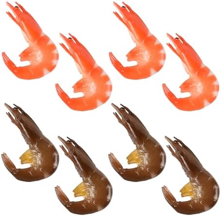 Amazon.com: LONG XIN SERIES 6 Pcs Artificial Cooked Shrimp Simulated ...