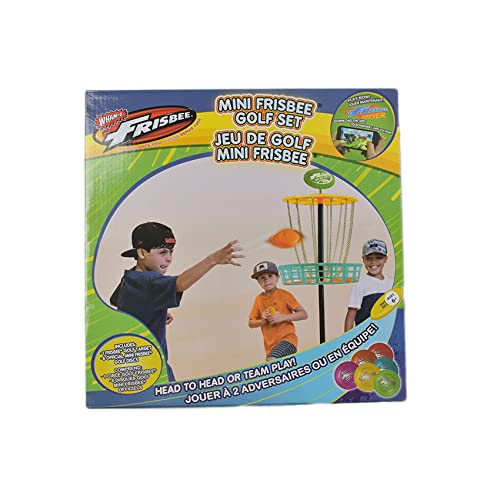 Amazon.co.jp: WHAM-O【ワムオー】 ミニ フリスビー ゴルフセット キッズ MINI FRISBEE GOLF SET ...