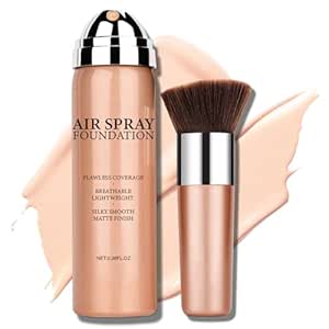 Amazon.com : DAMUSI AirBrush Foundation Spray, Silky Flawless Coverage ...