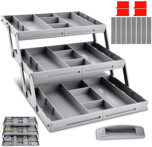 Amazon.com: Veathzet Drawer Organizer, Versatile Storage Organizer Tray ...