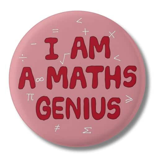 Maths reward pin badge mathematics genius, Maths GCSE reward : Amazon ...