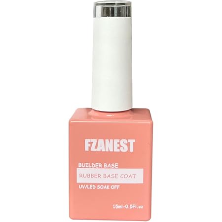 Amazon.com : FZANEST Rubber Base Gel Nail Polish For Nails,Builder Base ...