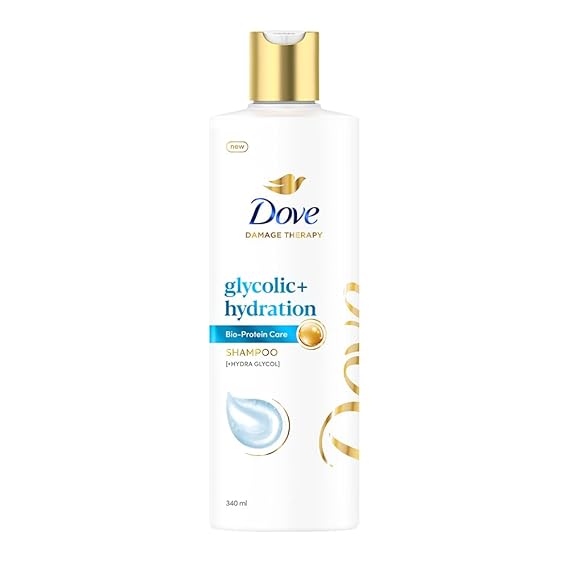 Buy Dove Glycolic + Hydration Shampoo 340 ml with 5% Hydra-Glycol for ...