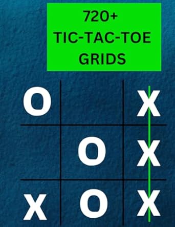 Tic Tac Toe: Paper Pencil Game Book For Kids and Adults, OVER 720 ...