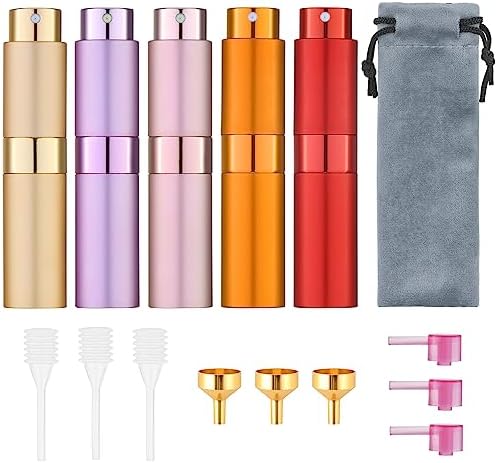Amazon.com: Tekson 8ml Travel Perfume Atomizer Refillable, Mini Cologne ...