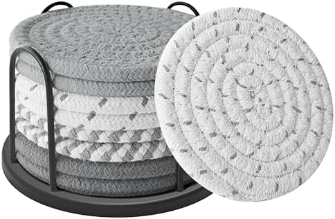 Amazon.com: Coasters for Drinks, Coasters Set of 4 - Color, 8 Pack ...