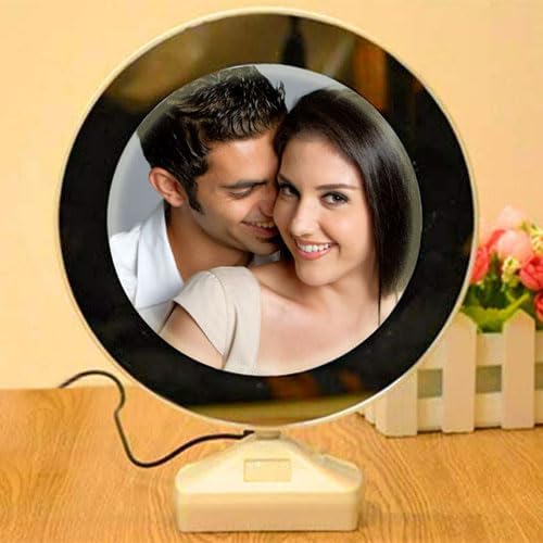 FA6 Magic Mirror Photo Frame With Light Photos Gift Personalized ...