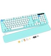 Amazon.com: Wireless Keyboard and Mouse Combo - Round Keycaps, Full ...