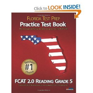 FLORIDA TEST PREP Practice Test Book FCAT 2.0 Reading Grade 5Aligned to ...