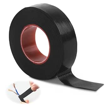 Black Self Amalgamating Tape, 23mm x 5m Waterproof Butyl Insulating ...