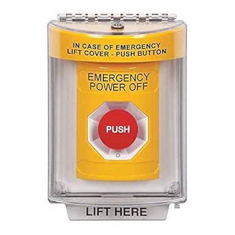 Amazon.com: Emergency Power Off Push Button, 2-7/8" D : Industrial ...
