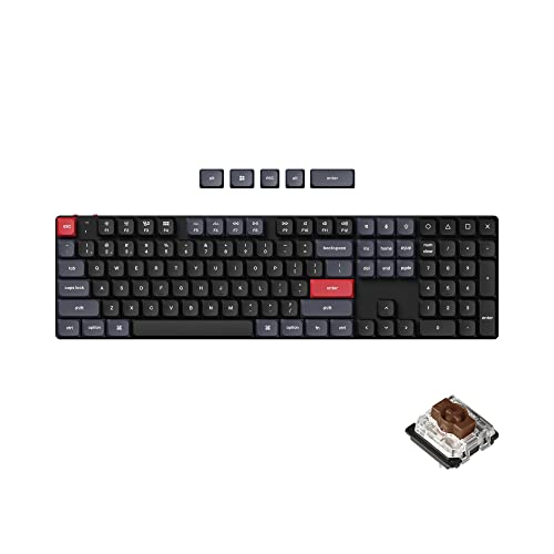 Keychron K5 Pro QMK/VIA Ultra-Slim Wireless Mechanical Keyboard, 108 ...