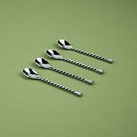 Amazon.com: Gourmet Settings 4-Piece Mini Spoons Set-Silver Tear ...