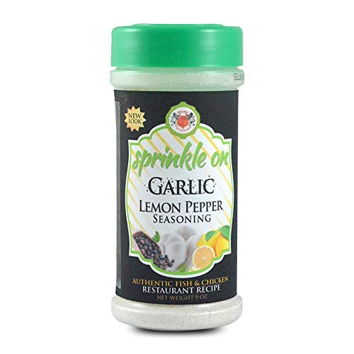 Amazon.com : Sprinkle On Garlic Lemon Pepper Seasoning, 9-Ounce Bottle ...