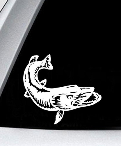 Amazon.com: Muskie Fish Fishing - Vinyl Decal Outdoor Weatherproof ...
