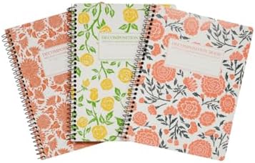 Amazon.com : Decomposition 3-Pack Sunny Blossoms College Ruled Spiral ...