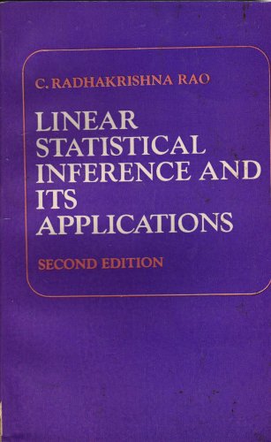 Amazon.co.jp: Linear Statistical Inference and Its Applications Second ...