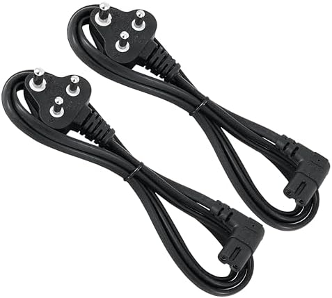 Storite 2 Pack 3 Mtr 2-Pin Universal AC Laptop Power Cable Cord 2 Pin ...