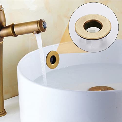 XSHAO Pack of 6 Sink Overflow Cover, 6 Colours, Round Decorative Ring ...