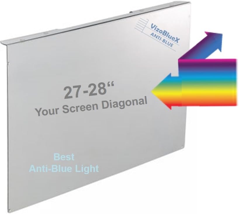 Amazon.com: VizoBlueX 27-28 inch Anti-Blue Light Filter for Computer ...