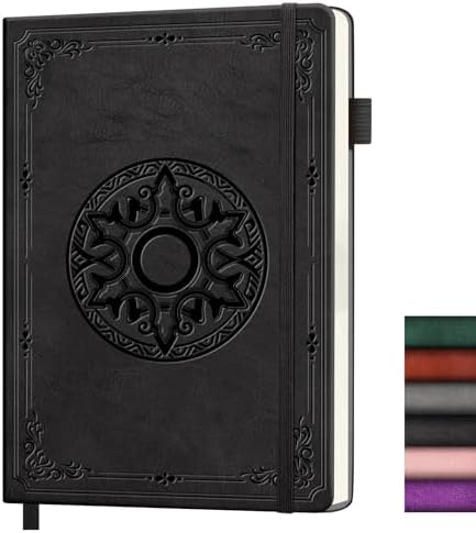 Lined Journal Notebook, A5 Leather Vintage Journals for Writing, 288 ...
