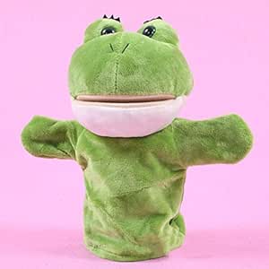 Amazon.com: 25cm Learning Aid Animal Hand Puppet Plush S Tiger Cayman ...