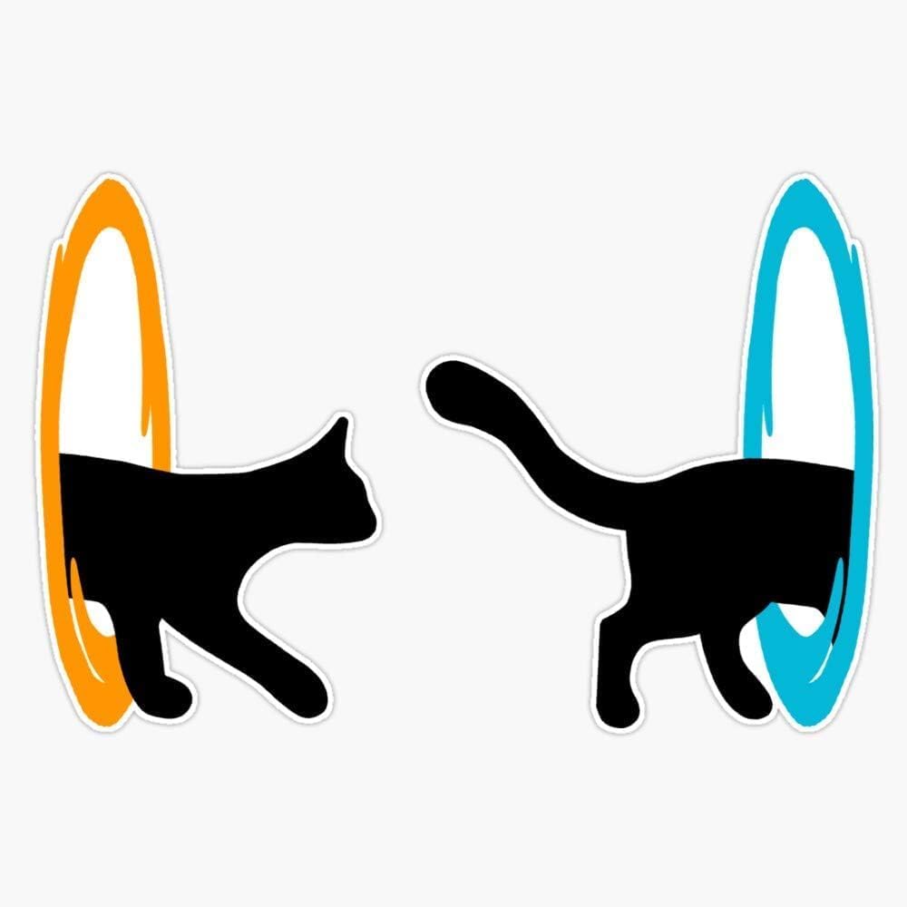 Amazon.com: Spooky Cat Sticker Outdoor Rated Vinyl Sticker Decal for ...