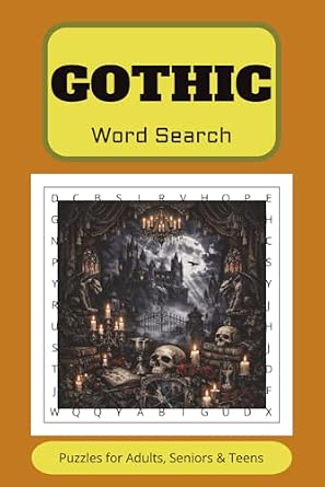gothic word search puzzle book: Word Searches with Easy To Read Print ...