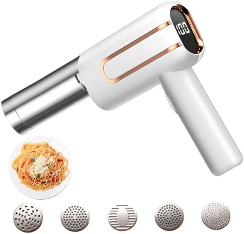 Amazon.com: Handheld Electric Pasta Maker, 5-in-1 Cordless Pasta Maker ...