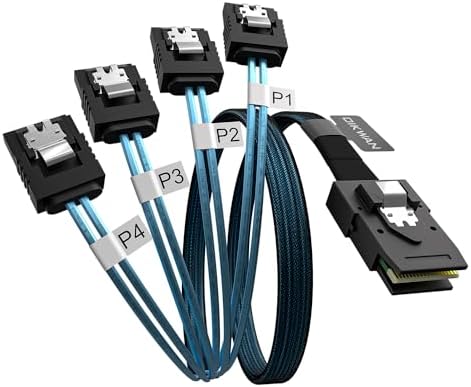 Amazon.com: Cable Matters Internal Mini SAS HD to SATA Cable 3.3 Feet ...