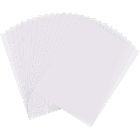 angelikashalala 20PCS Inkjet Transparent Film Clear Transparent Vinyl ...
