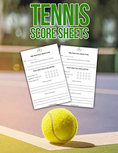 Tennis Score Sheets: Tennis Coach Score Sheets Record Journal to Track ...