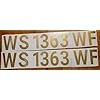 Amazon.com - Set of Two Custom Boat Registration Numbers and Letters ...